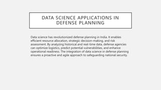 Impact of Data Science on the defence sector | PPT