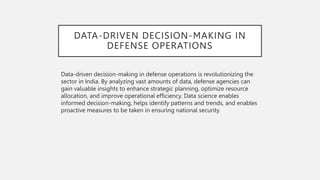 Impact of Data Science on the defence sector | PPT