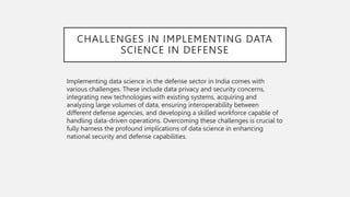 Impact of Data Science on the defence sector | PPT