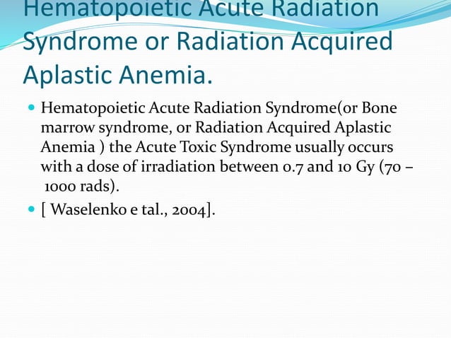 233724532 hematopoietic-acute-radiation-syndrome-aplastic-anemia-bone ...