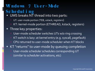 Evolution of the Windows Kernel Architecture, by Dave Probert | PPT