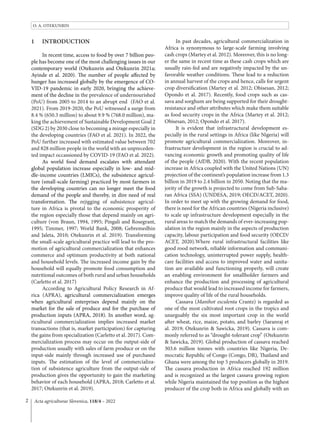 Assessing agricultural commercialization and rural infrastructure development in rural ...