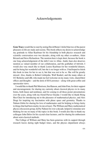 Ray Tracing And Beyond Phase Space Methods In Plasma Wave Theory Tracy ...