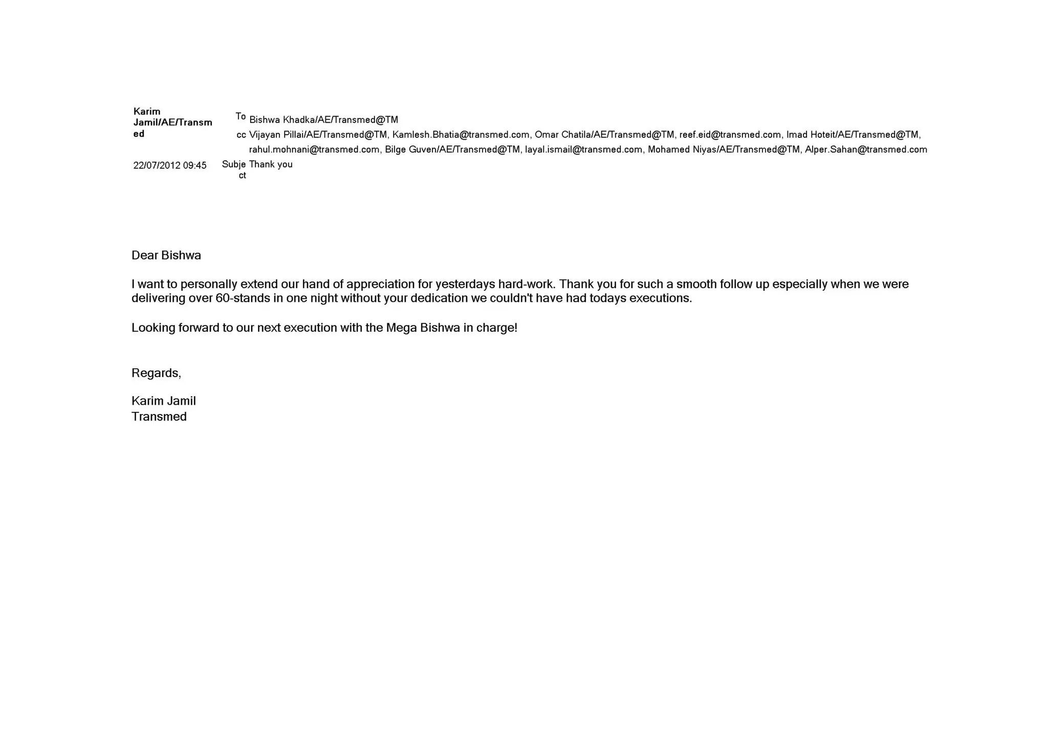 Appreciation Email | PDF