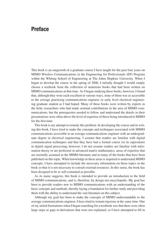 Introduction To Mimo Communications Hampton Jr | PDF