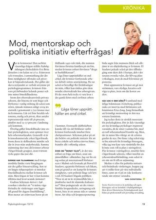Mod, mentorskap och politiska initiativ | PDF