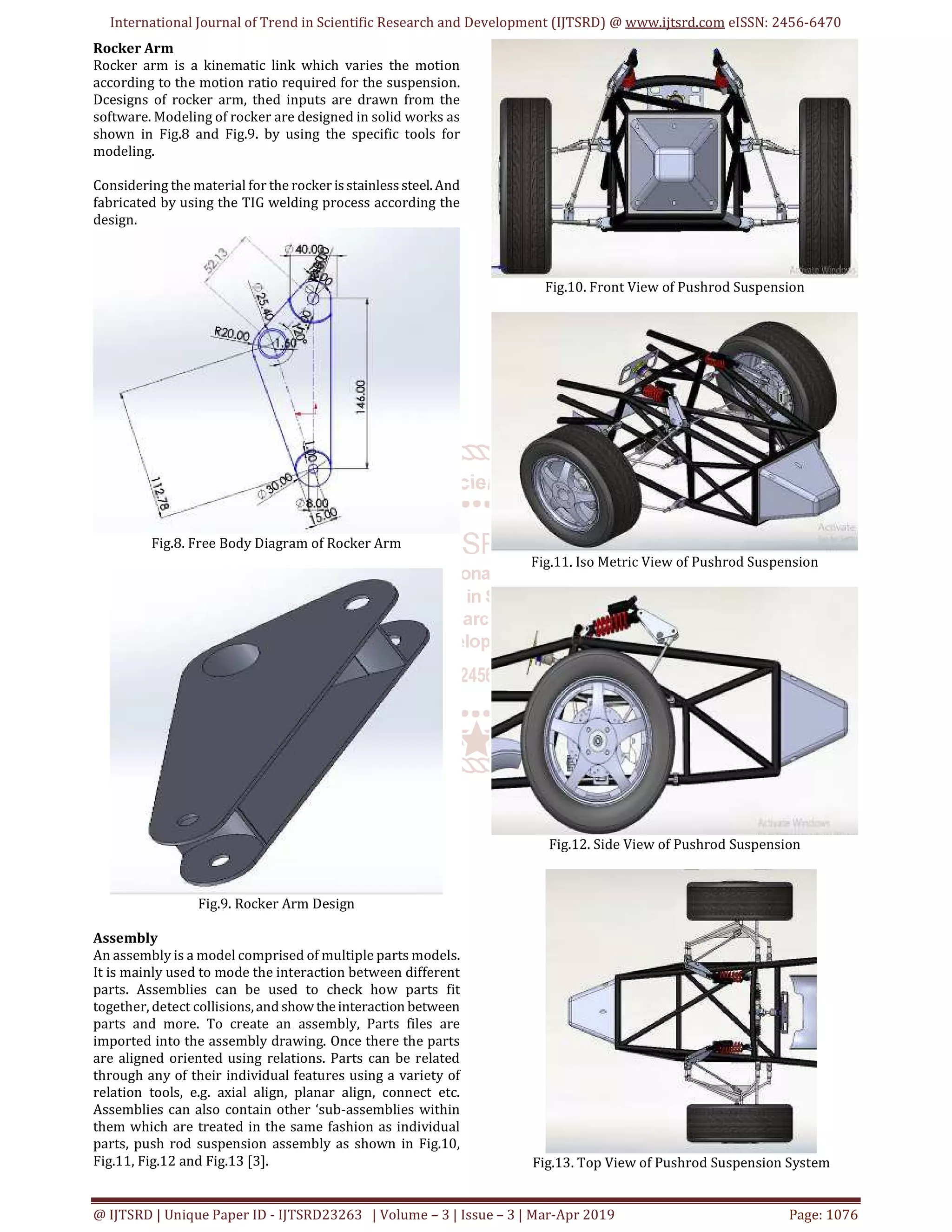 Design and Modeling of Pull Rod and Push Rod Suspension System | PDF