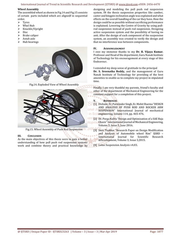 Design and Modeling of Pull Rod and Push Rod Suspension System | PDF