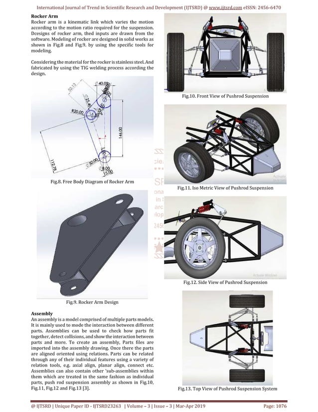 Design and Modeling of Pull Rod and Push Rod Suspension System