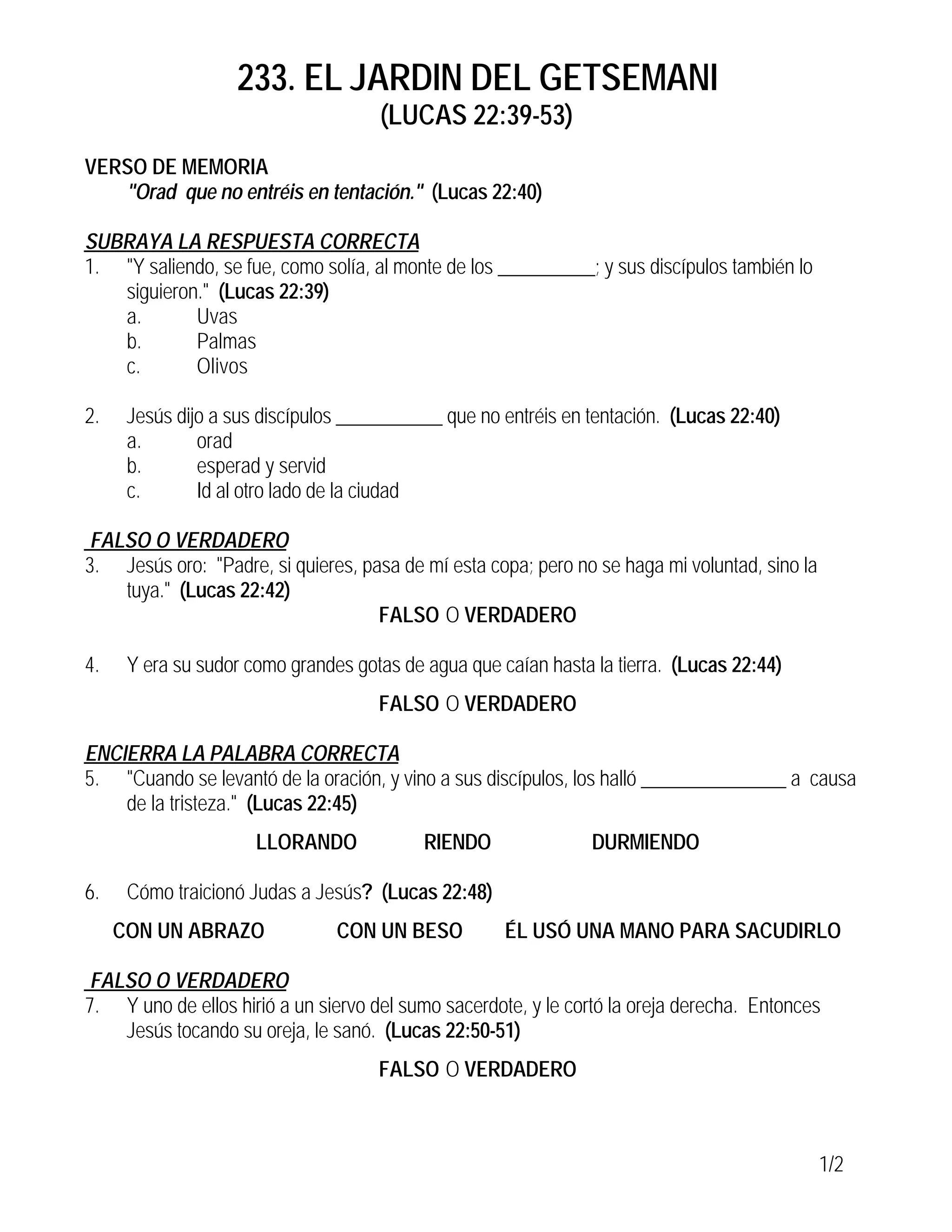 Jesus en Getsemani | PDF