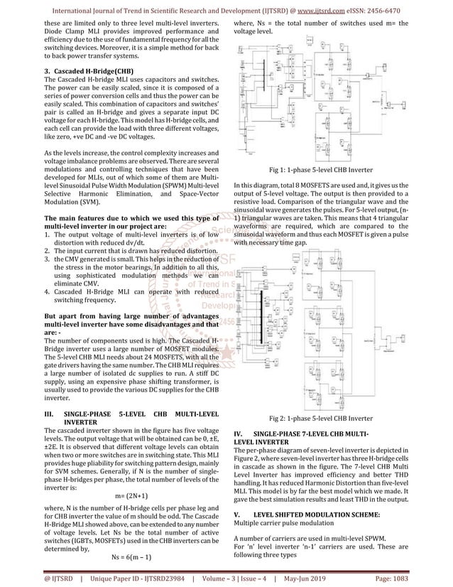 THD Analysis of Cascaded Multi level Inverters using different PWM Techniques | PDF