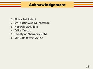 Sekar_Powerpoint Presentation UKM | PDF | Herbs and Supplements | Alternative Medicine