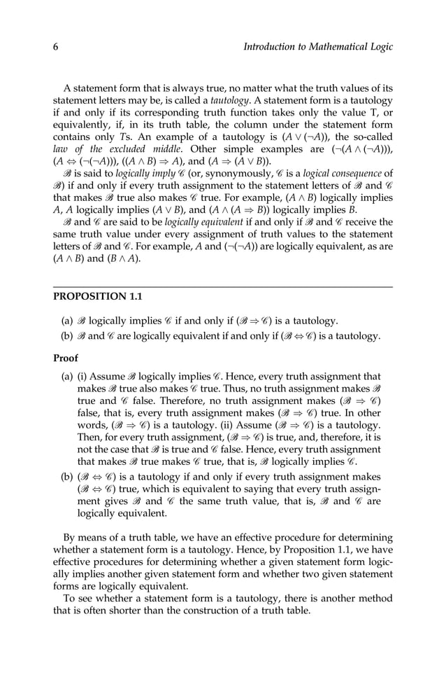 Introduction To Mathematical Logic 5th Edition Mendelson Elliott | PDF