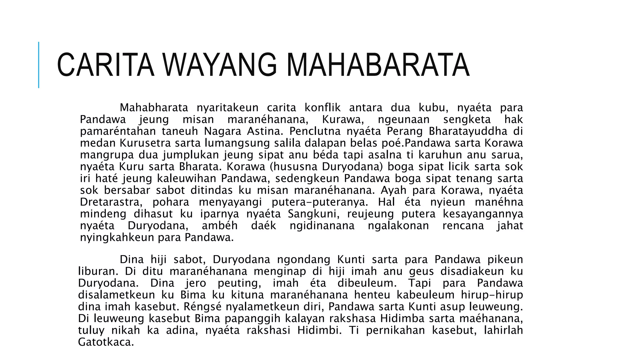 carita wayang kelompok 2 | PPTX