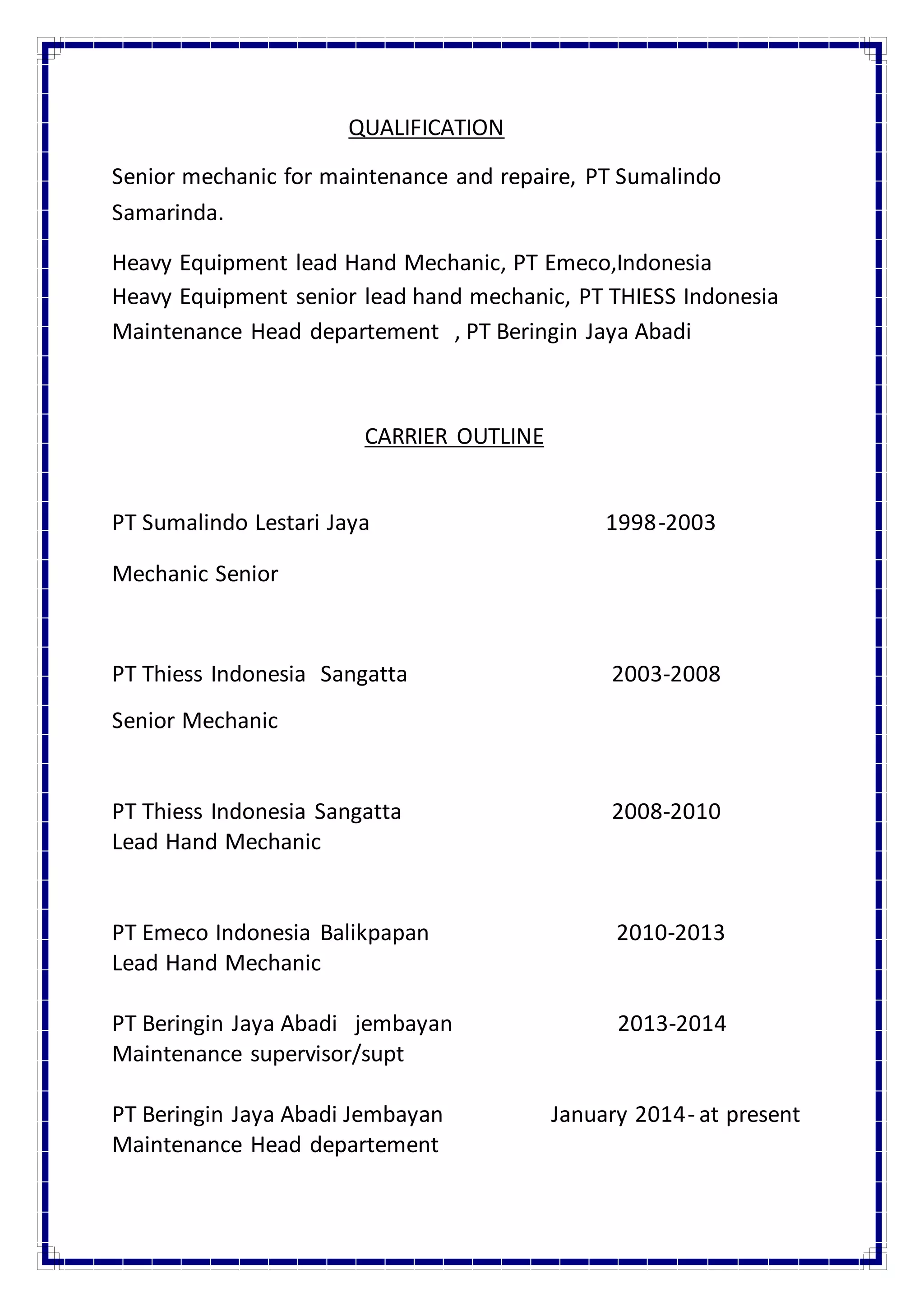 CURRICULUM VITAE irwan.m | DOCX