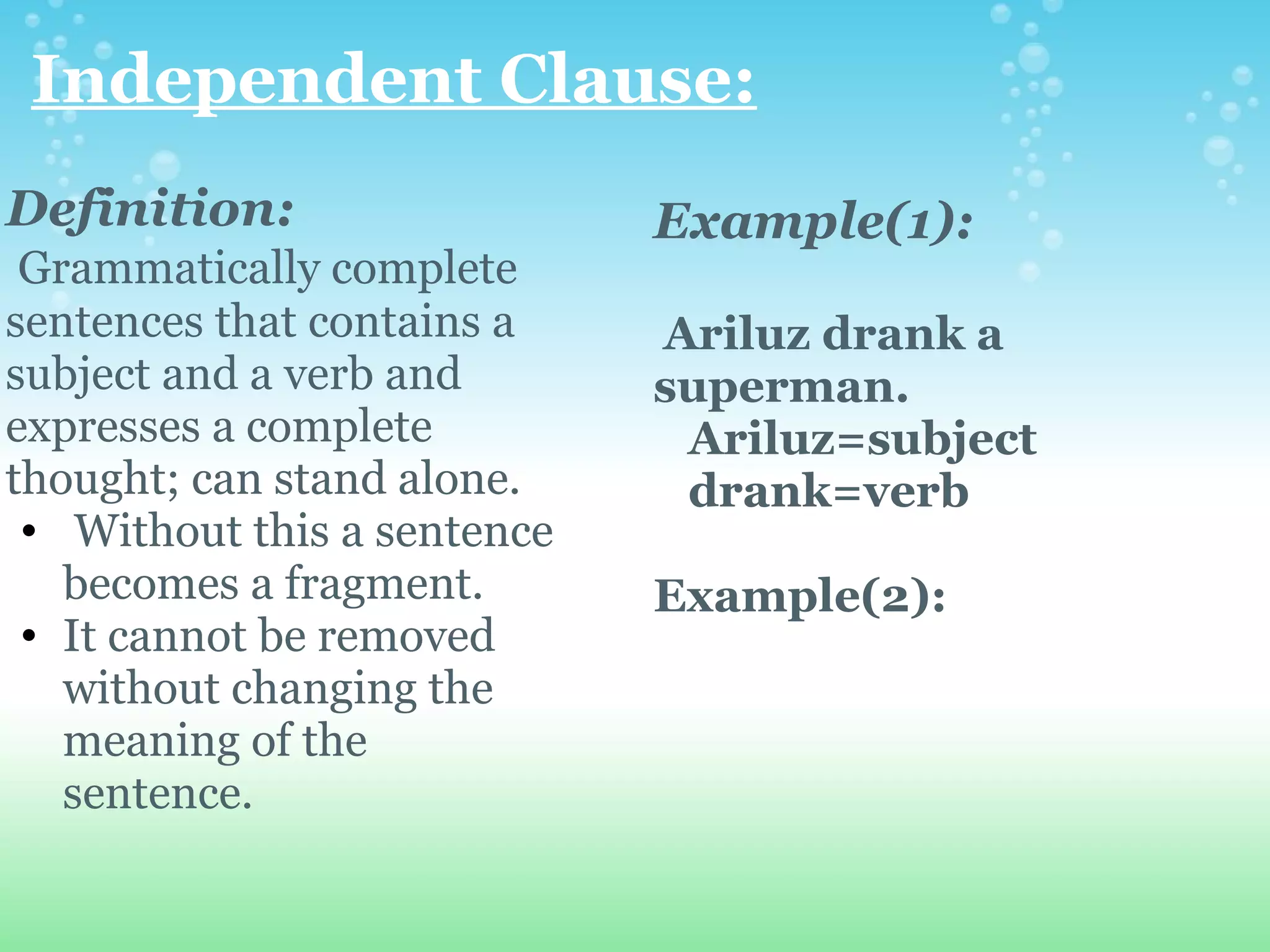 Clause | PPT