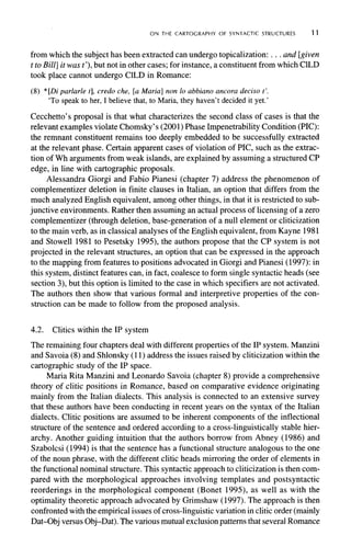 The Structure Of Cp And Ip The Cartography Of Syntactic Structures ...