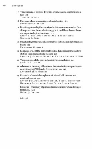 Evolutionary Anatomy Of The Primate Cerebral Cortex 1st Edition Dean ...