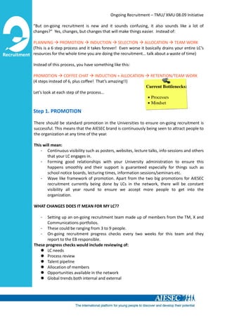 On going recruitment short version | PDF