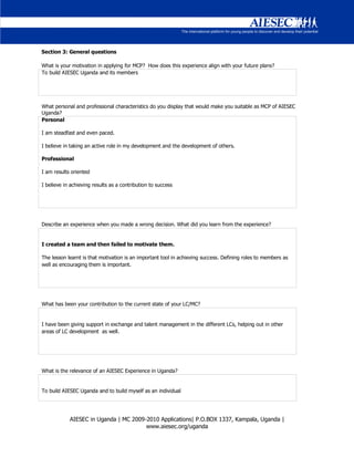 MCP application | PDF