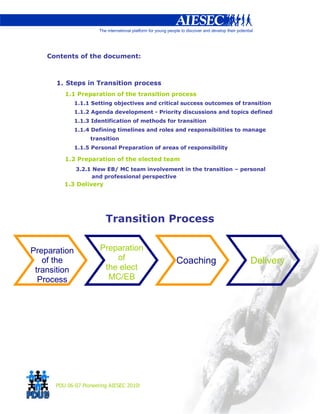 Transition process | PDF | Education