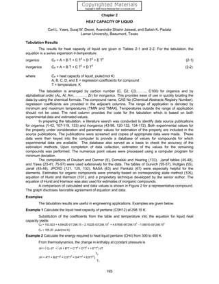Yaws Handbook Of Thermodynamic Properties For Hydrocarbons And ...