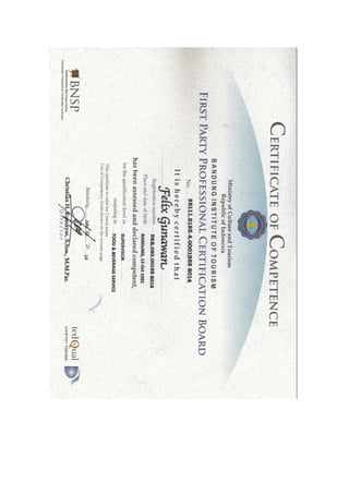 CV Felix Gunawan & APPLICATION LETTER | DOC