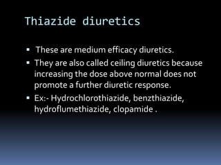 role of diuretics in the management of congestive heart failure | PPTX