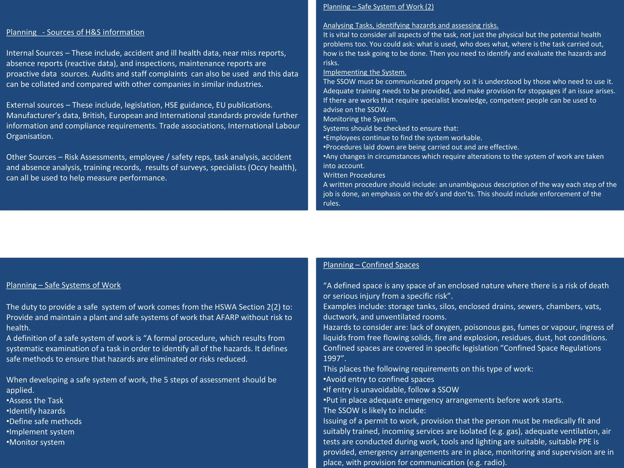 H&S NEBOSH certificate flashcards for exam preparation | PPT | Human ...