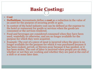 Food Cost Control in restaurant and hotels | PPT