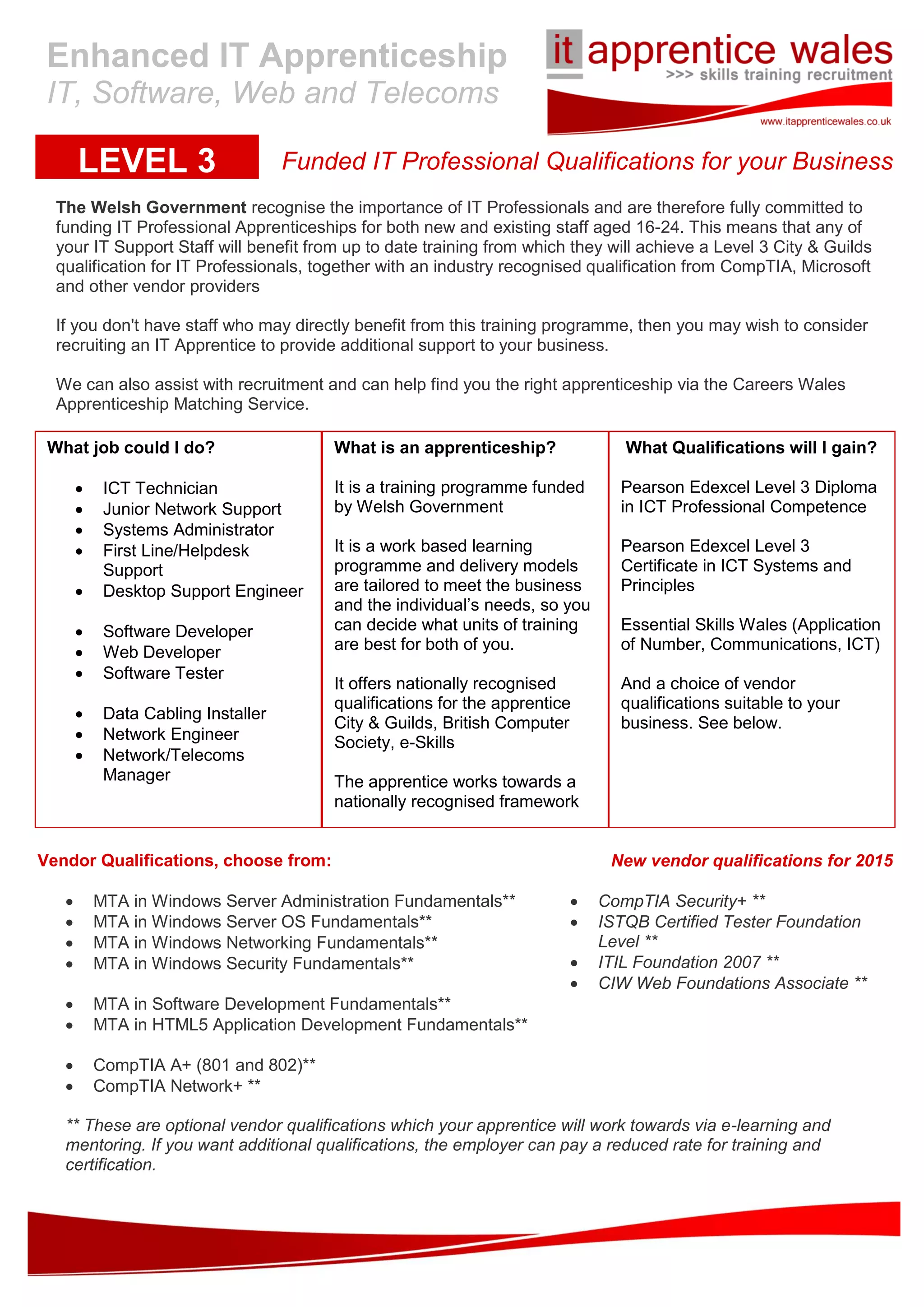 level 3 enhanced apprentice flyer | PDF