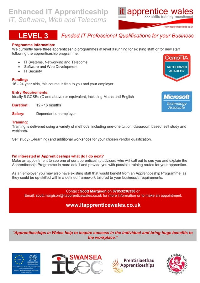 level 3 enhanced apprentice flyer | PDF