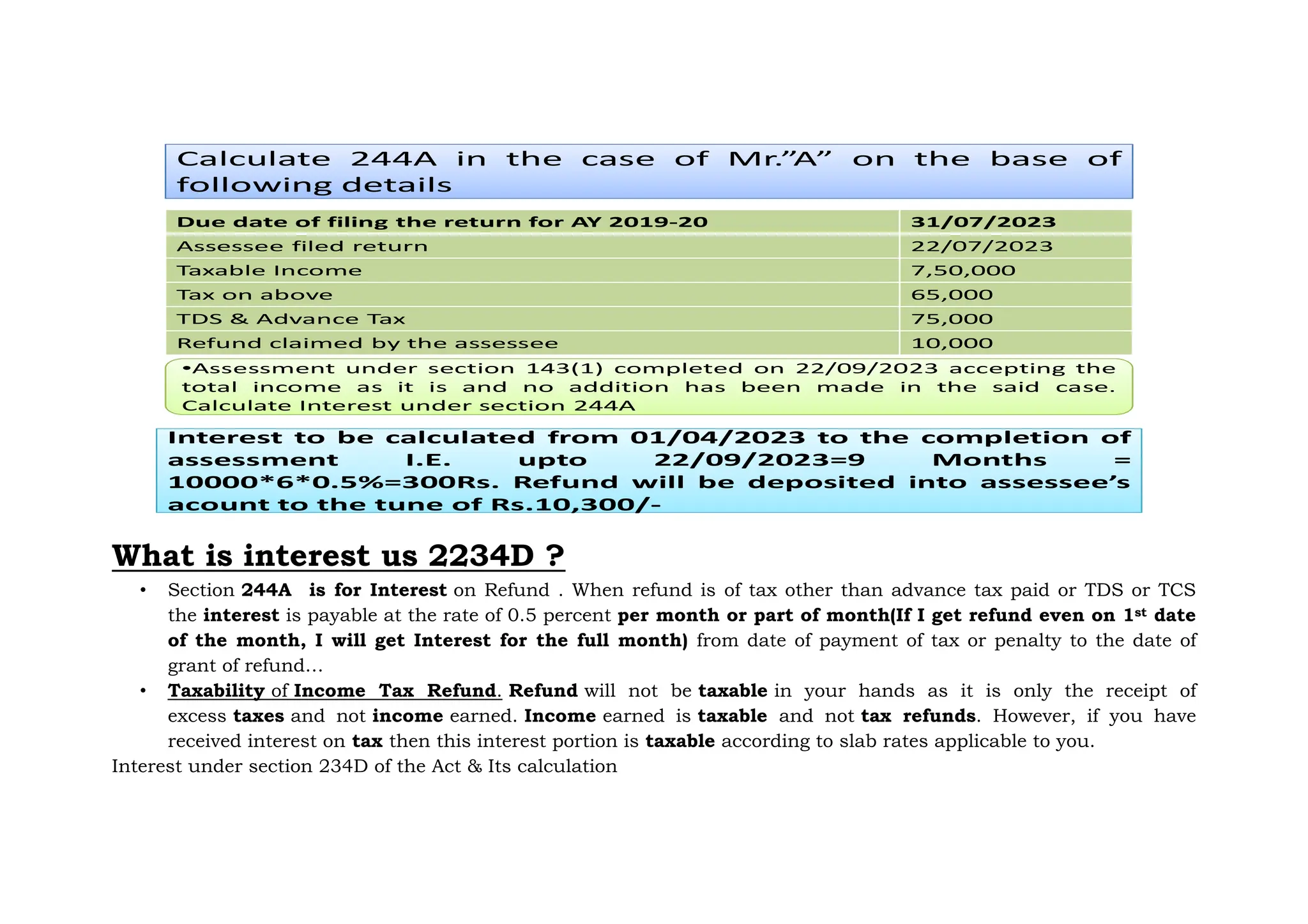 234 A , B C .pdf income tax calculation | PDF