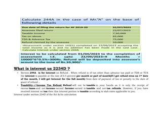 234 A , B C .pdf income tax calculation | PDF