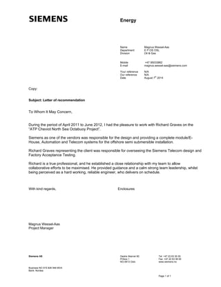 Siemens - Richard Graves | PDF