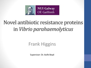 Novel antibiotic resistance proteins presentation | PPTX | Biotech and Biomedical Industry ...