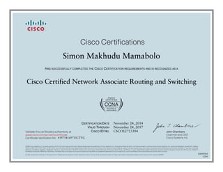 Simon_Cisco_certificate | PDF