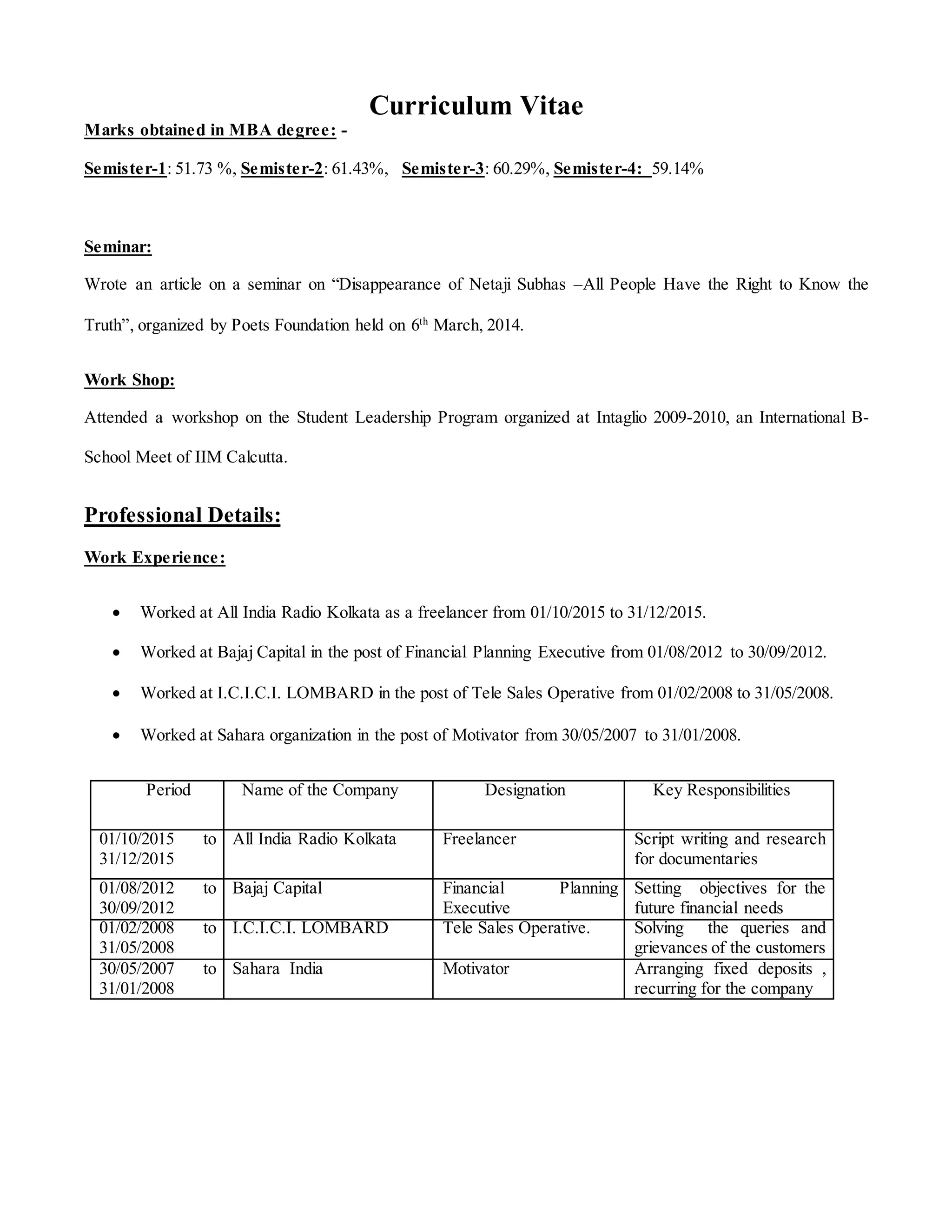 CV of Sharbani Sharma | DOCX