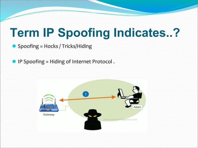 ip spoofing by Ipshita Nandy | PPT