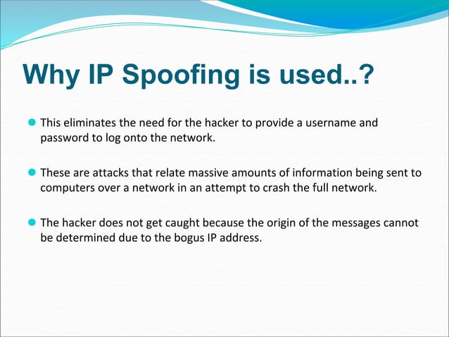 ip spoofing by Ipshita Nandy | PPT