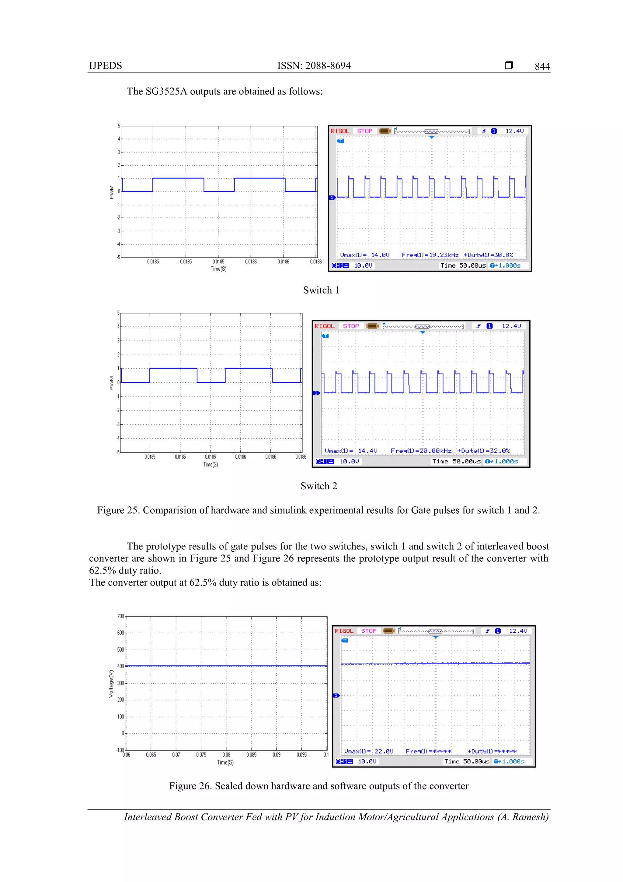 Interleaved Boost Converter Fed with PV for Induction Motor/Agricultural Applications | PDF