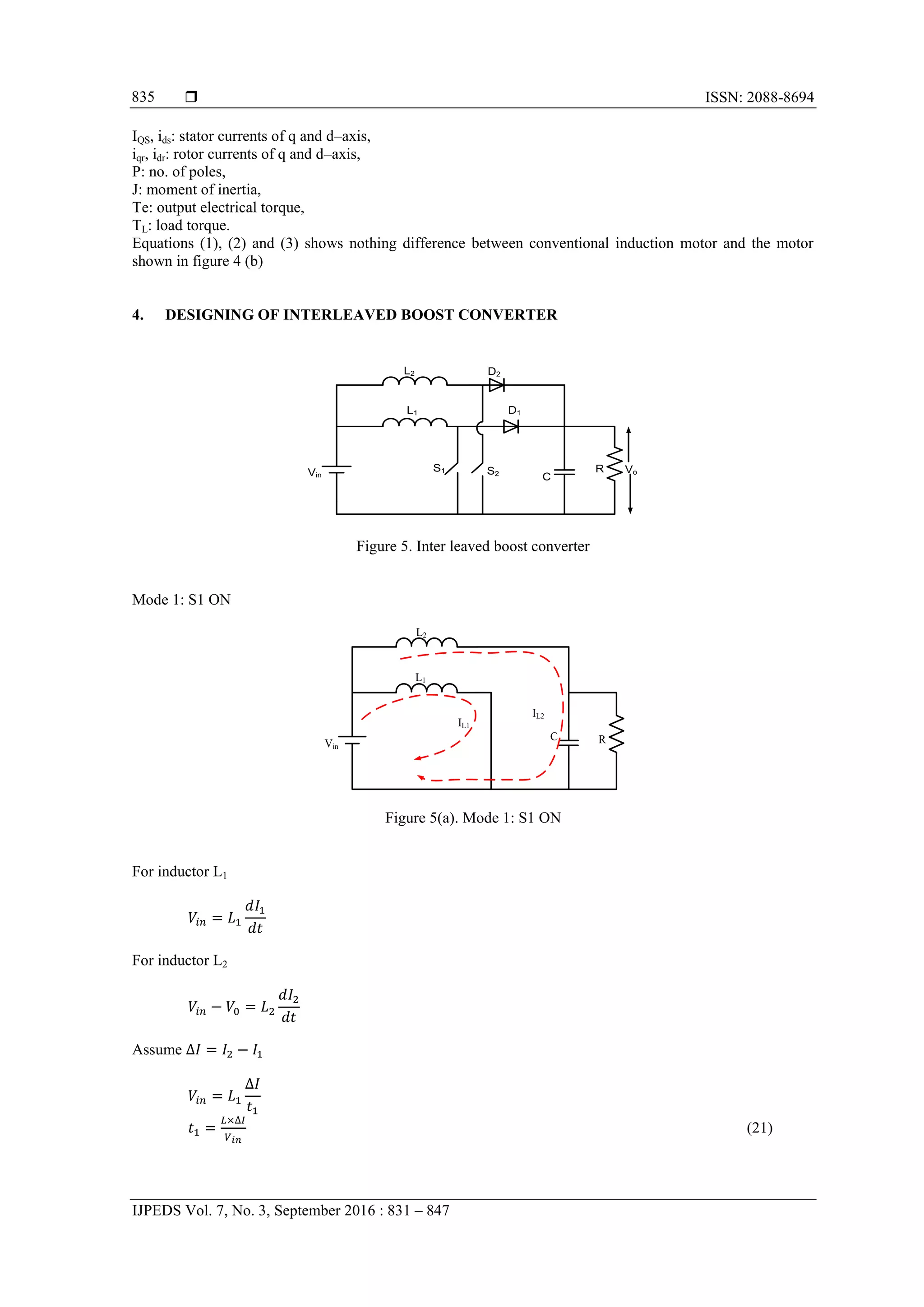 Interleaved Boost Converter Fed with PV for Induction Motor/Agricultural Applications | PDF