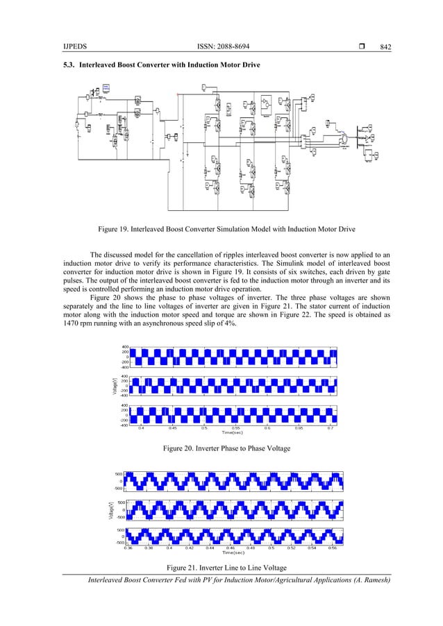 Interleaved Boost Converter Fed with PV for Induction Motor/Agricultural Applications | PDF