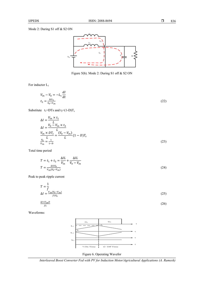 Interleaved Boost Converter Fed with PV for Induction Motor/Agricultural Applications | PDF