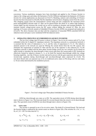 Comparison of Sine and Space Vector Modulated Embedded Z-Source Inverter fed Three Phase ...