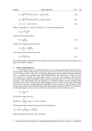 Comparison of Sine and Space Vector Modulated Embedded Z-Source Inverter fed Three Phase ...