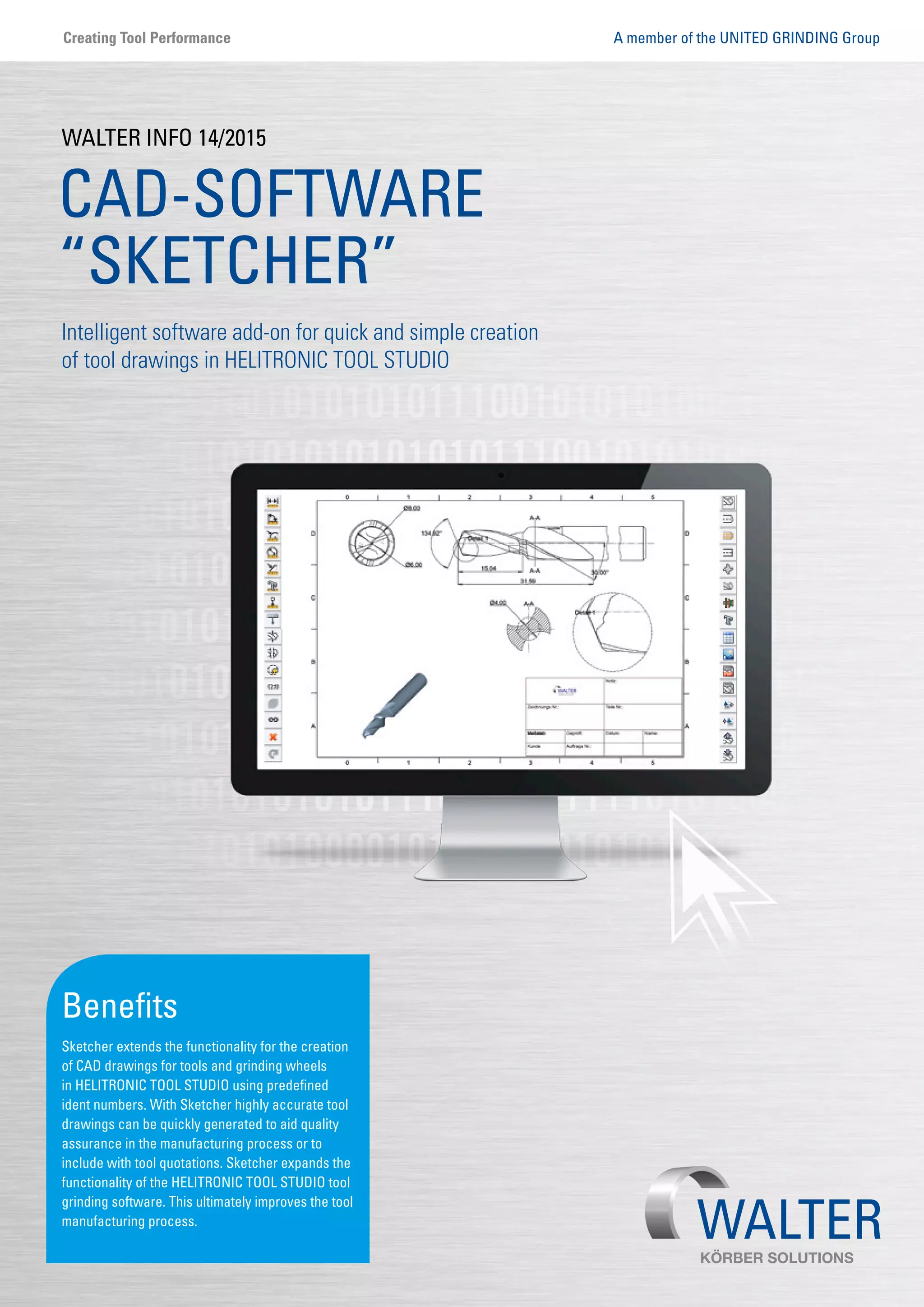 Walter CNC Tool Grinders - Sketcher Software Package | PDF