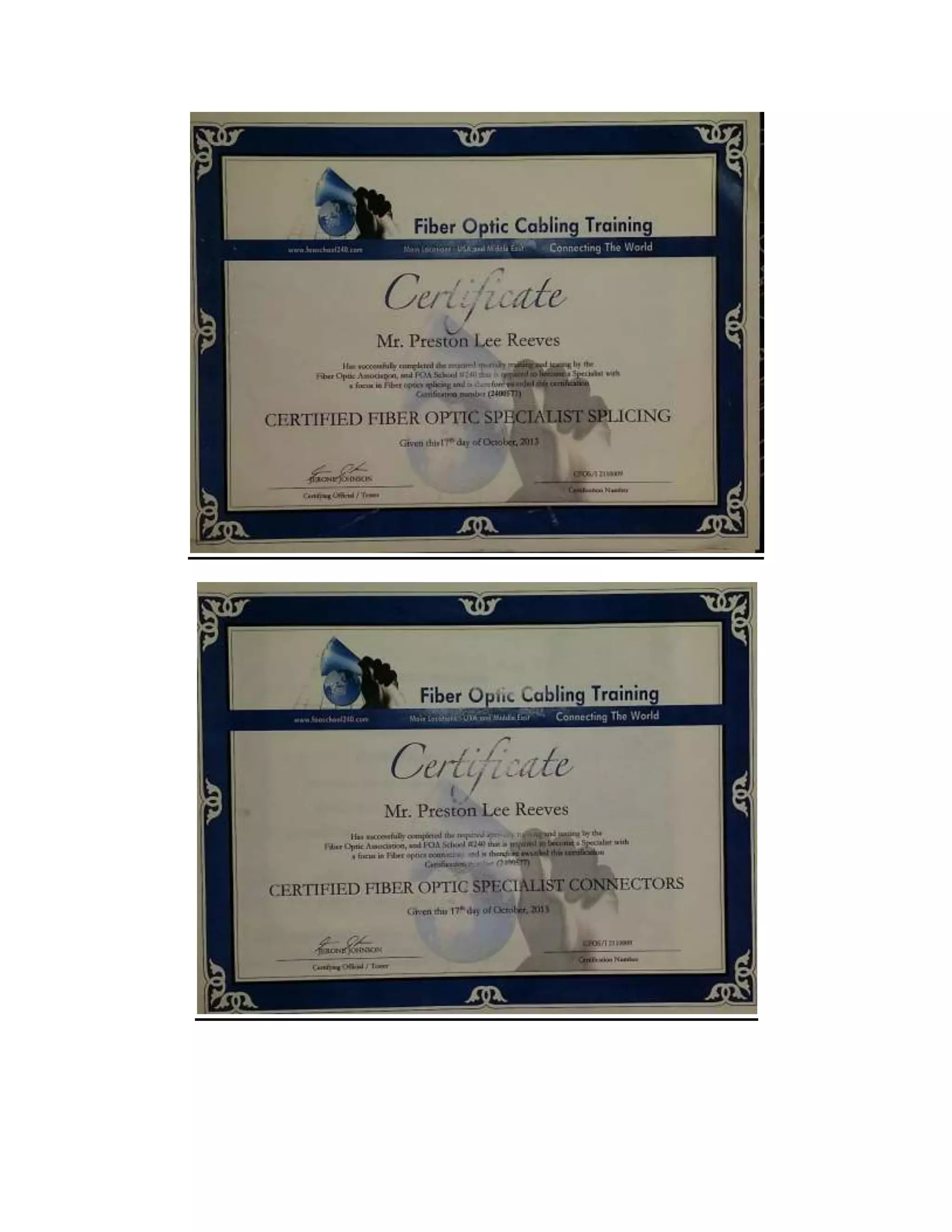 Degrees and Certifications | DOCX