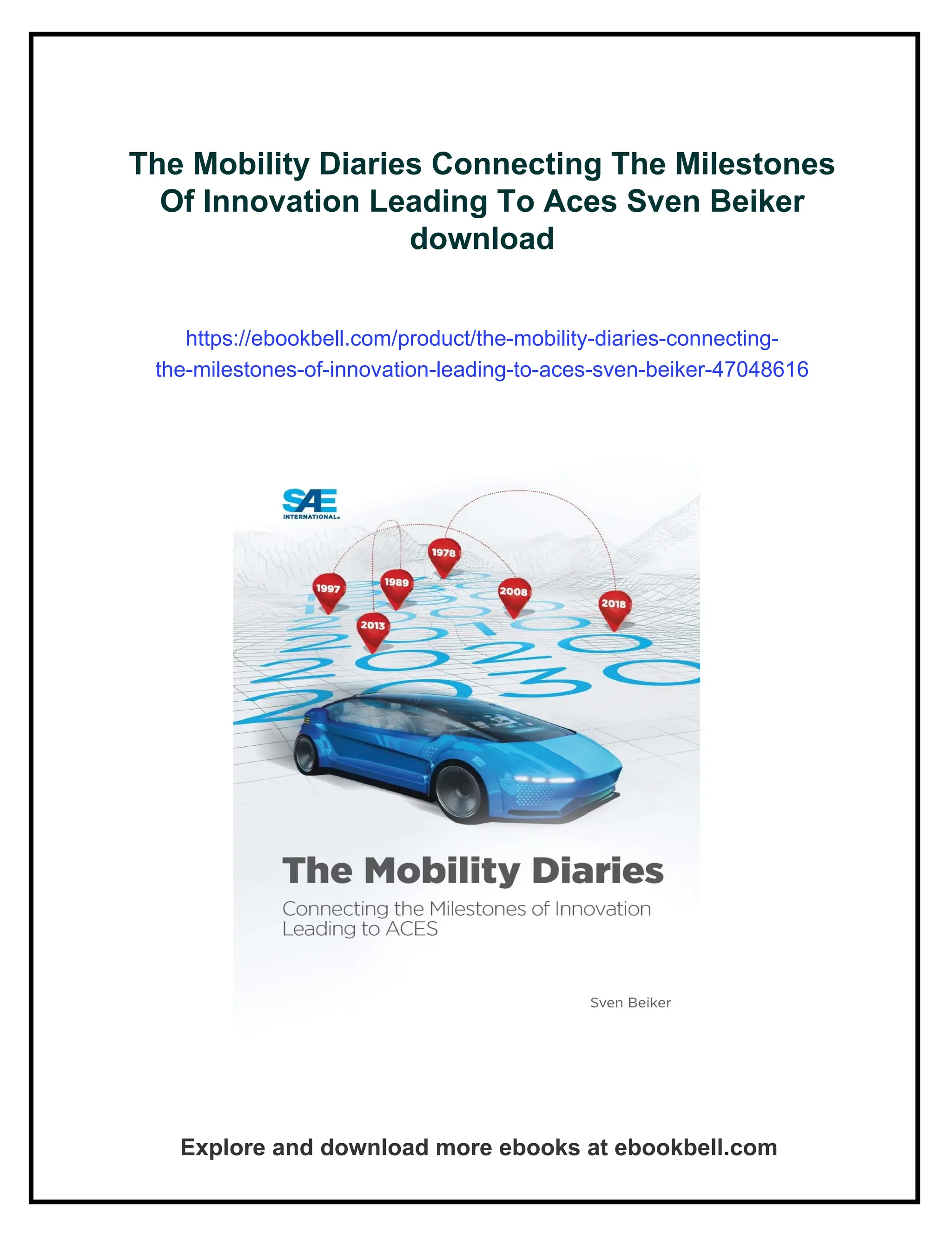 The Mobility Diaries Connecting The Milestones Of Innovation Leading To ...