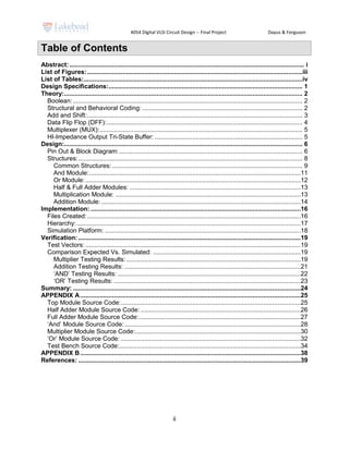 Example Report VLSI | PDF